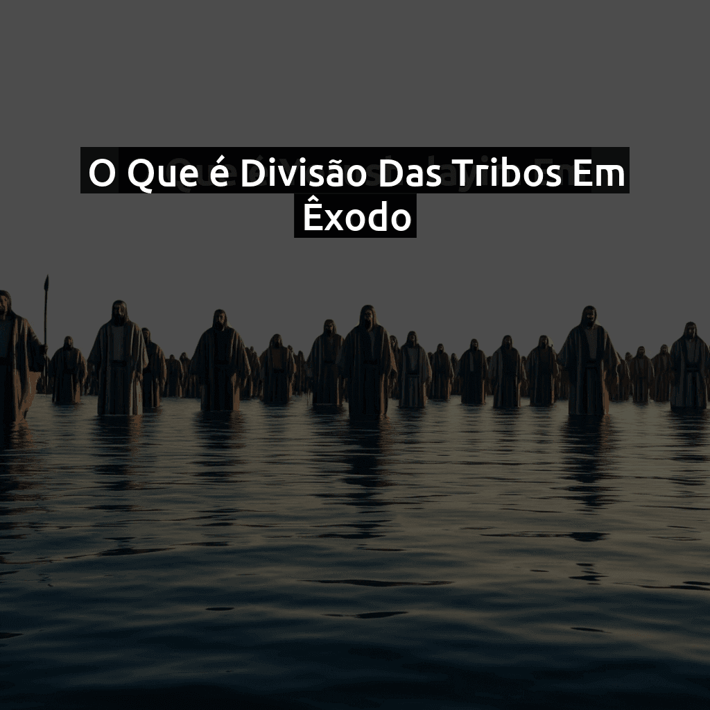 O Que é Divisão Das Tribos Em Êxodo