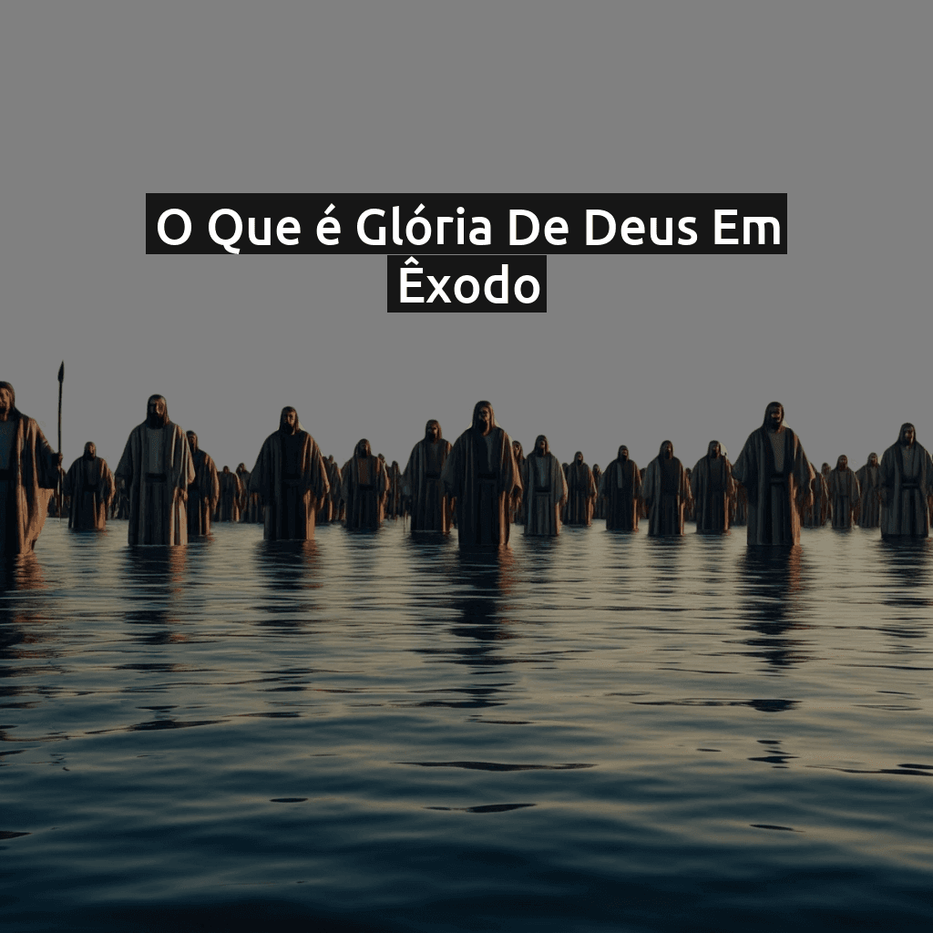 O Que é Glória De Deus Em Êxodo
